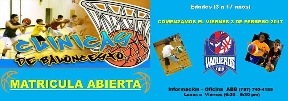 Clínicas de Baloncesto: Matricula Abierta para Bayamón ABB. Niños de 3 ...