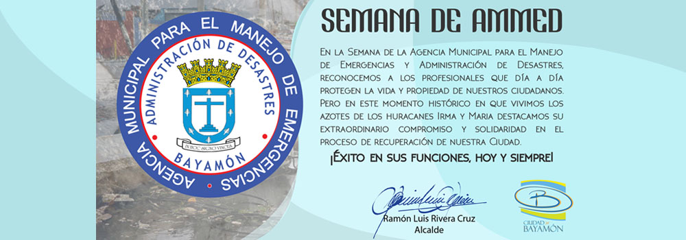 Postal semana de AMMED – Ciudad de Bayamón