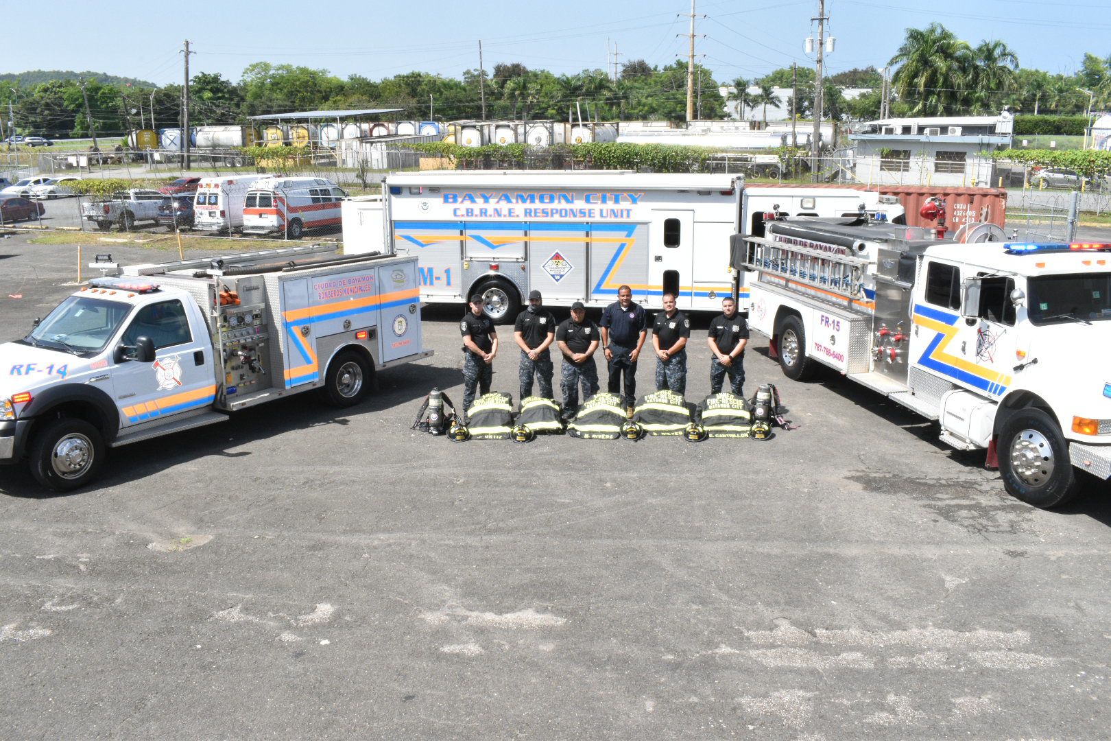 Certifican 5 Bomberos de la Academia de Bomberos en Puerto Rico Fire ...