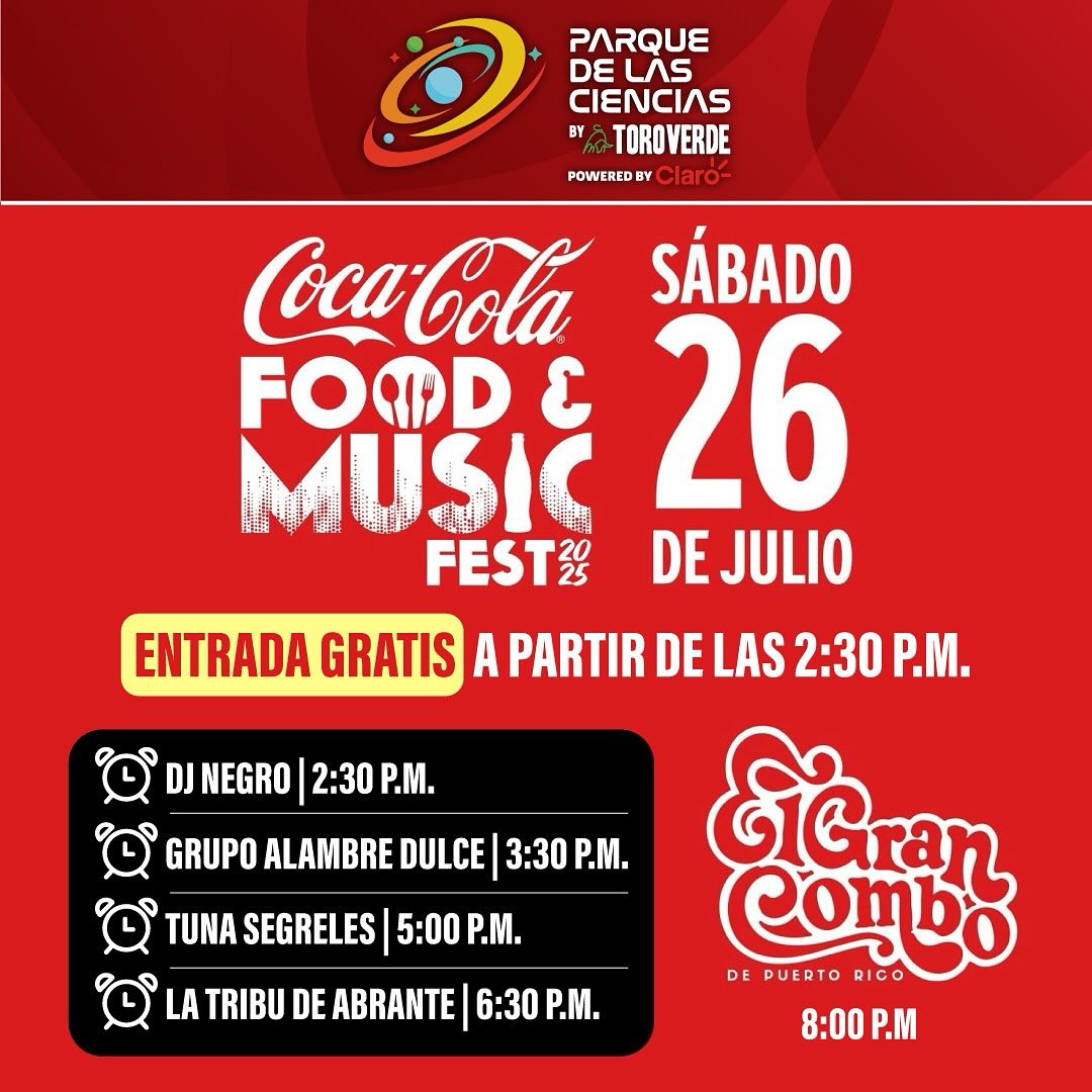 Coca Cola Food & Music Fest 2025 – Ciudad de Bayamón